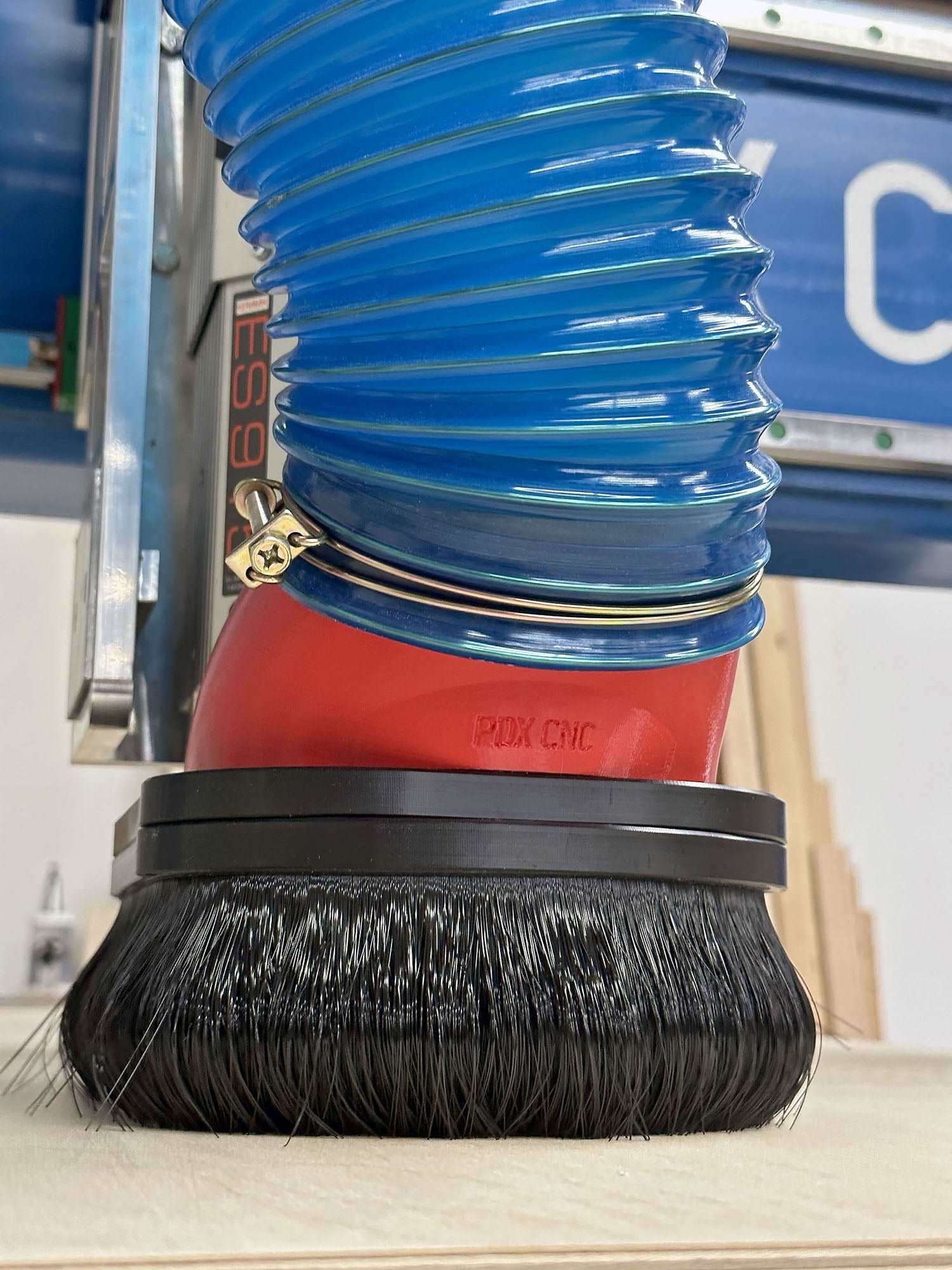 High CFM HSD & Hiteco CNC Router Dust Boot Upgrade – Portland CNC